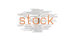 Stack Past Tense: Verb Forms, Conjugate STACK - GrammarTOP.com