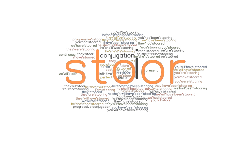 Stoor Past Tense: Verb Forms, Conjugate STOOR - GrammarTOP.com