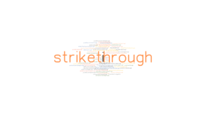 Strikethrough Past Tense: Verb Forms, Conjugate STRIKETHROUGH ...