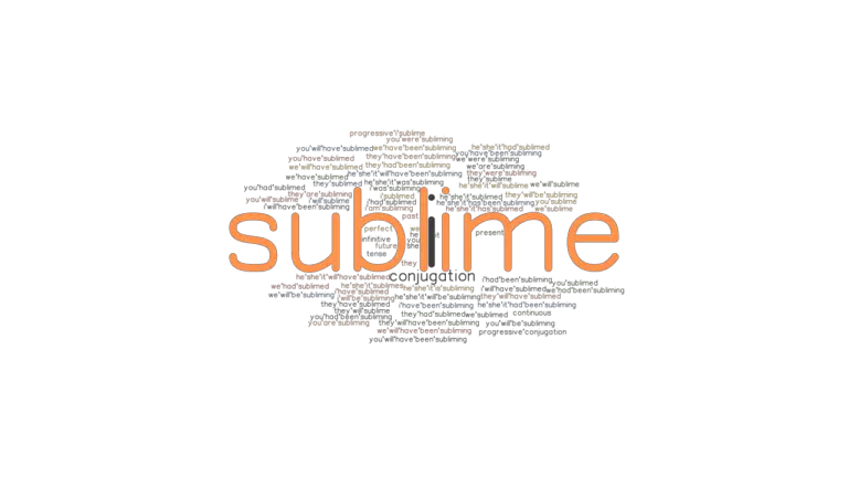 Sublime Past Tense: Verb Forms, Conjugate SUBLIME - GrammarTOP.com