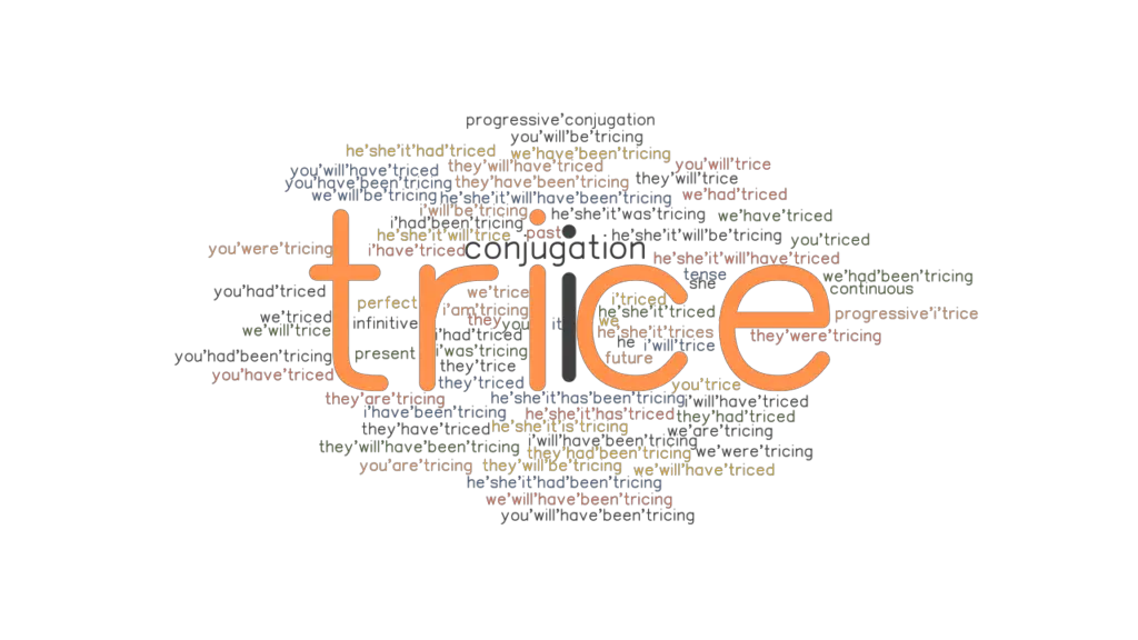 Trice Past Tense: Verb Forms, Conjugate TRICE - GrammarTOP.com