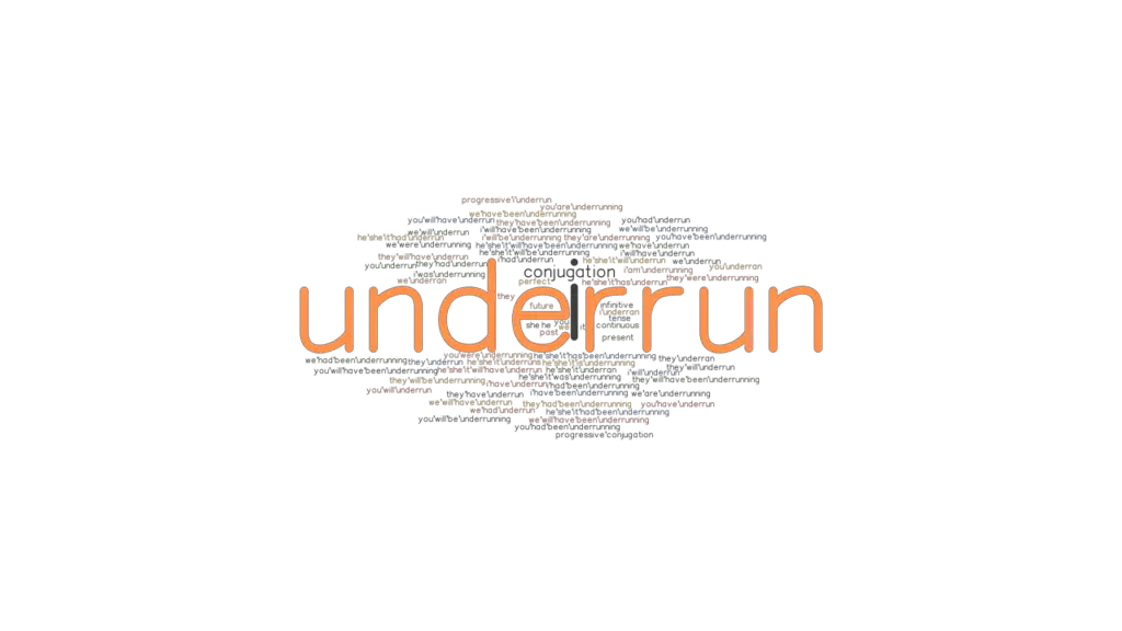 Underrun Past Tense: Verb Forms, Conjugate UNDERRUN - GrammarTOP.com