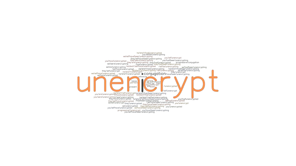 Unencrypt Past Tense: Verb Forms, Conjugate UNENCRYPT - GrammarTOP.com