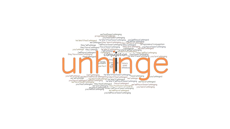 Unhinge Past Tense: Verb Forms, Conjugate UNHINGE - GrammarTOP.com