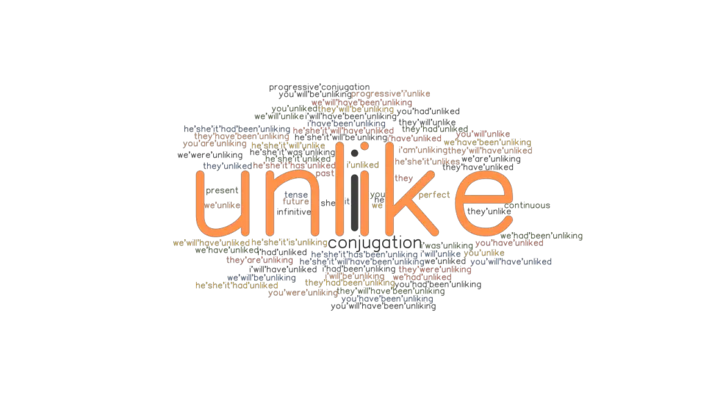 Unlike Past Tense: Verb Forms, Conjugate UNLIKE - GrammarTOP.com
