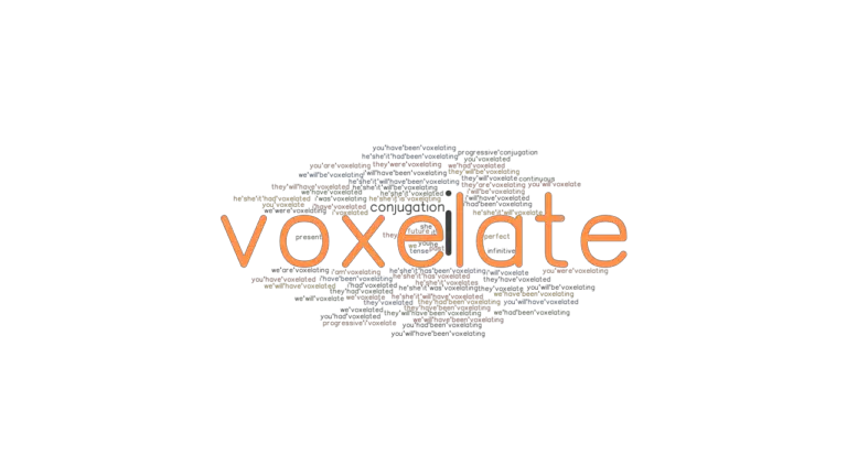 Voxelate Past Tense: Verb Forms, Conjugate VOXELATE - GrammarTOP.com