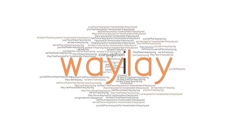 Waylay Past Tense: Verb Forms, Conjugate WAYLAY - GrammarTOP.com