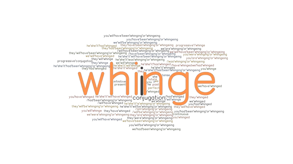 Whinge Past Tense: Verb Forms, Conjugate WHINGE - GrammarTOP.com