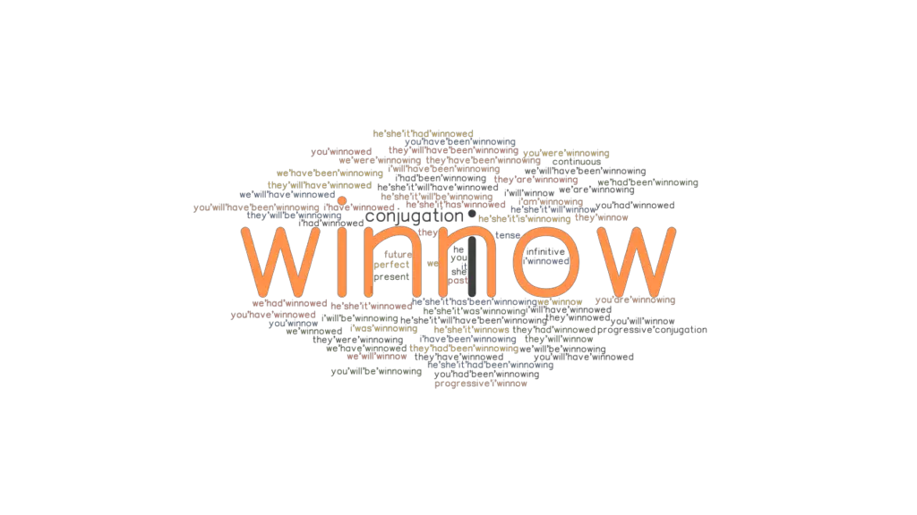 Winnow Past Tense: Verb Forms, Conjugate WINNOW - GrammarTOP.com